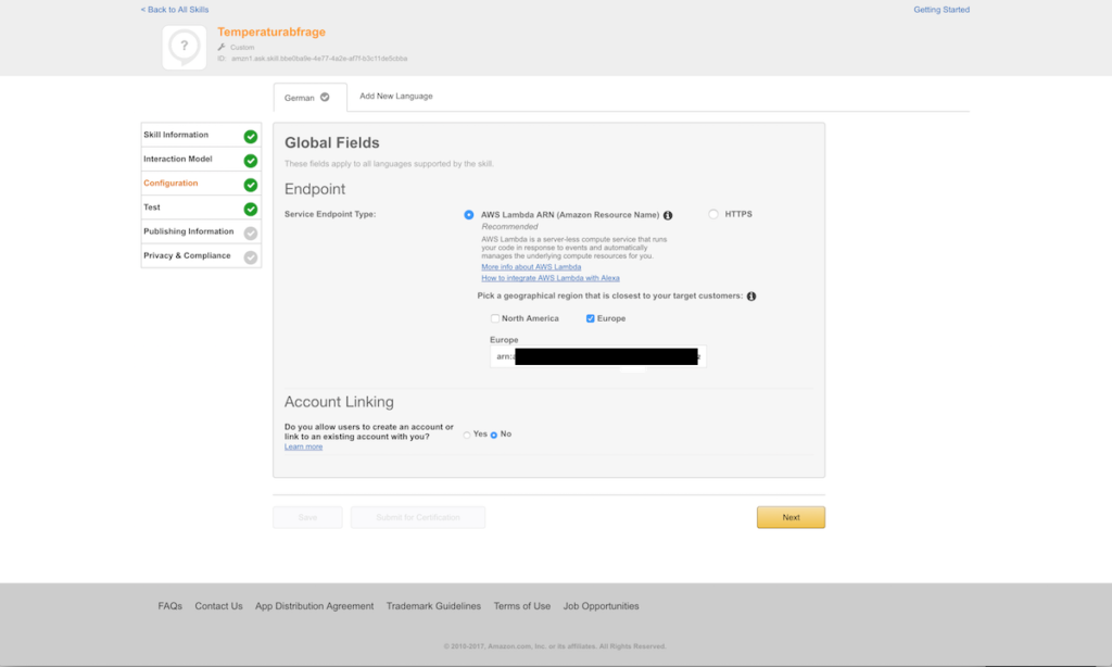 Erstellen eines Alexa Skill mit Python und AWS Lambda - webnist.de