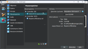 Raspberry Pi Desktop in einer virtuellen Maschine unter VirtualBox einrichten - webnist.de