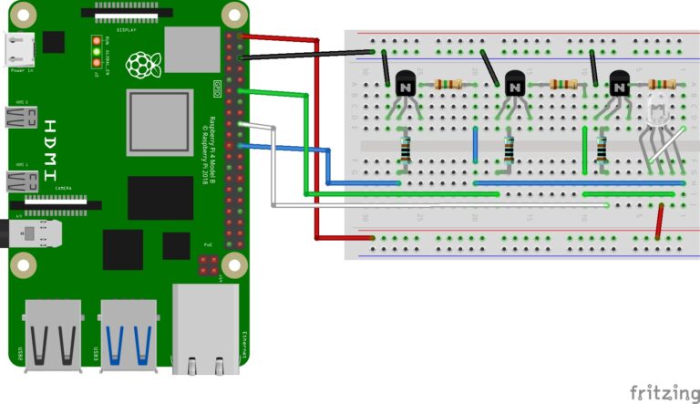 RGB LED am Raspberry Pi unter Python anschließen und ansprechen ...
